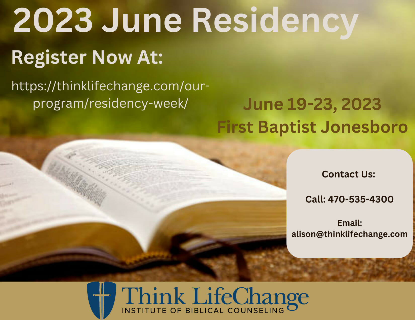 June Residency - Think Life Change